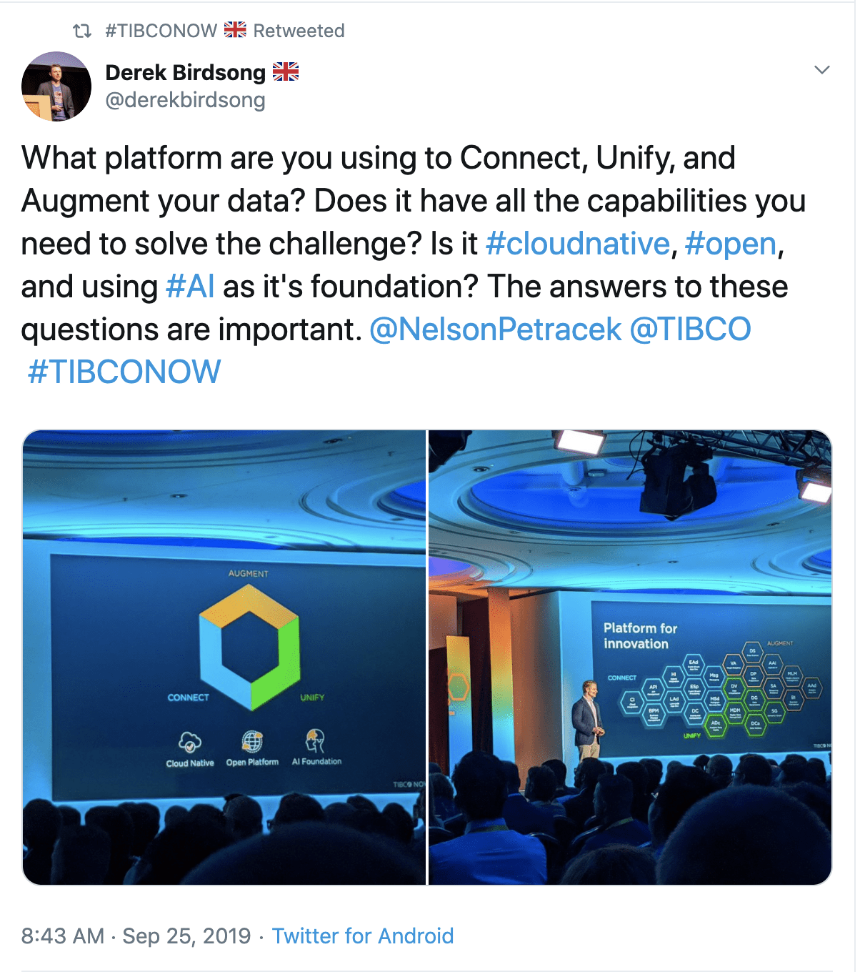 TIBCO NOW London—Day 1: Be Boldly Awesome, Together | The TIBCO Blog